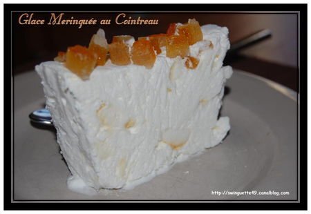 Recette de glace meringuée au cointreau