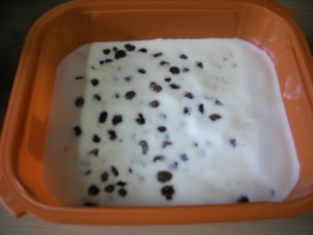 Recette de glace au rhum et raisins secs