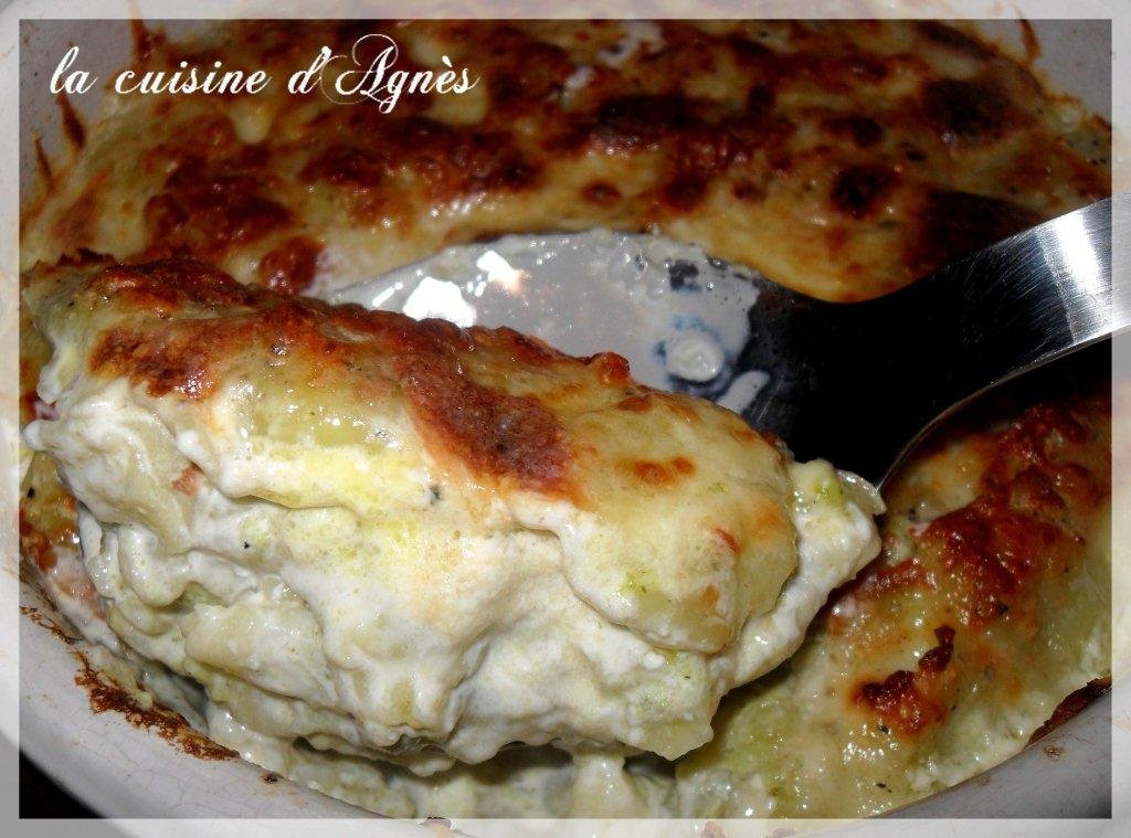 Recette de gratin de ravioles à la crème d'ail et sbrinz
