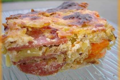 Recette de gratin économique au saucisson sec