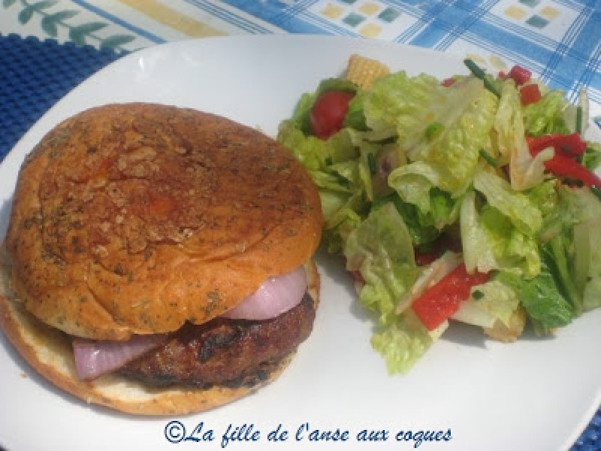 Recette de hamburgers porc-cheddar, moutarde érable