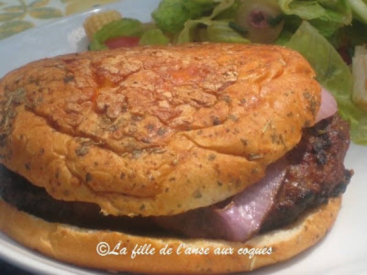 Recette de hamburgers porc-cheddar, moutarde érable