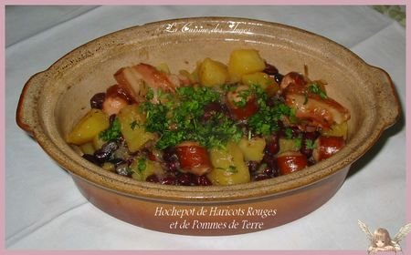 Recette : hochepot haricots rouges, pommes de terre, lardons