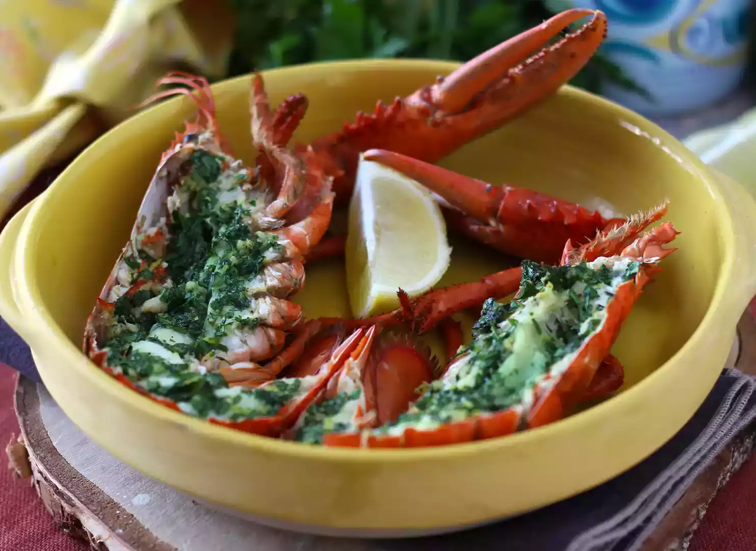 Recette de homard rôti à la persillade savoureuse