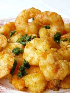 Recette tapas : crevettes ail, citron et persil