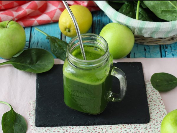 Recette de jus vert détox sans extracteur, vitaminé