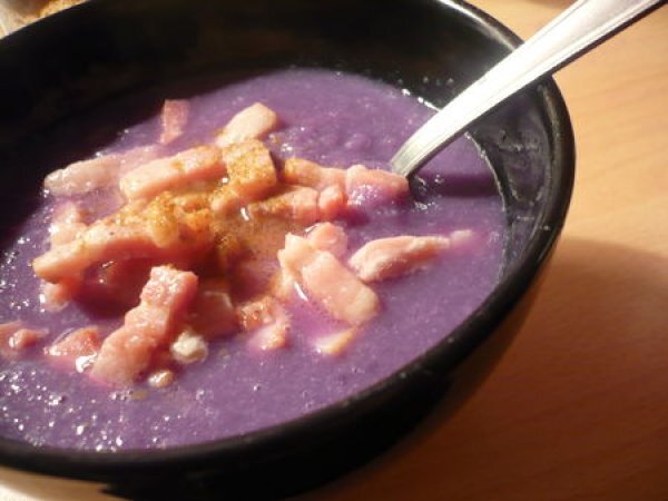 Recette de la soupe violette délicieuse et réconfortante