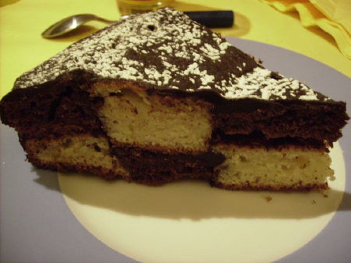 Recette du gâteau damier chocolat et vanille