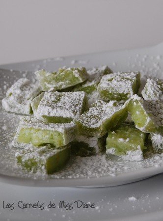 Recette de loukoums à la pâte de pistaches