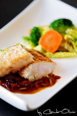 Recette de loup de mer mariné, lime et piments