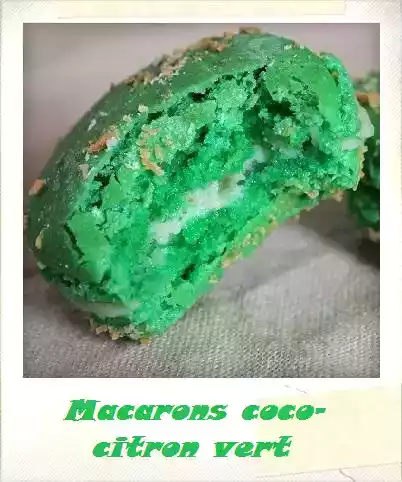 Recette de macarons au coco et citron vert