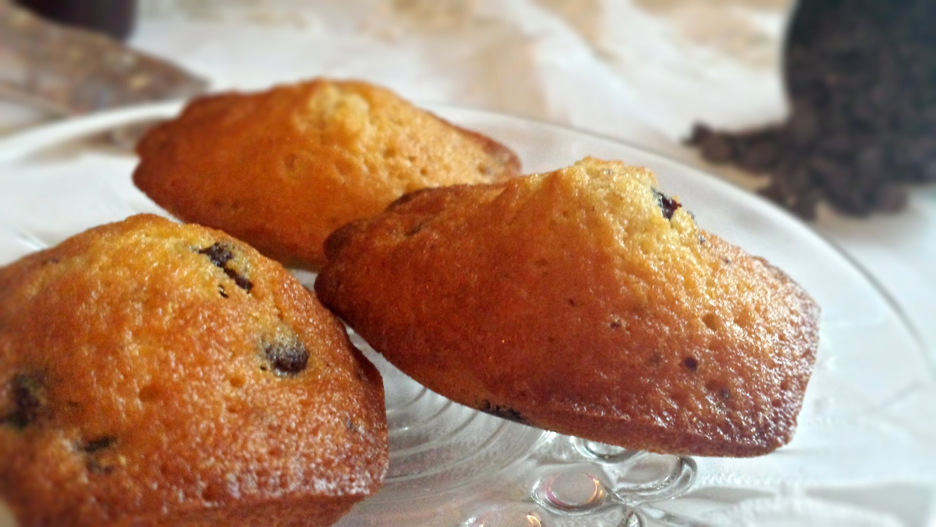 Recette madeleines aux pépites de chocolat