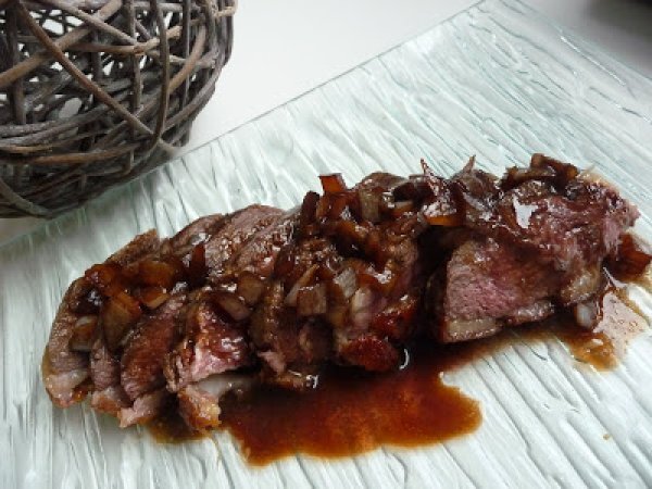 Recette magret de canard balsamique miel cyril lignac