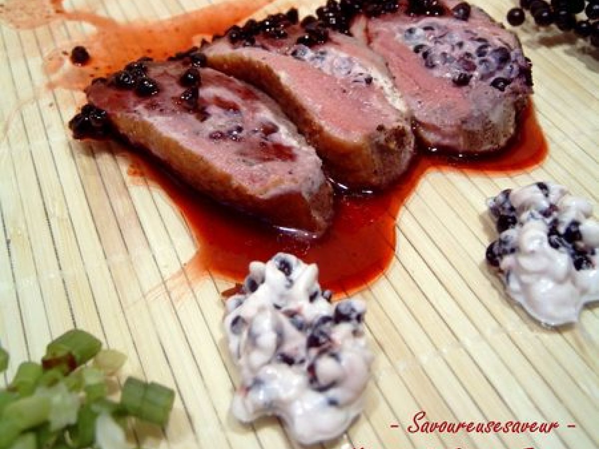 Recette de magret de canard farci aux baies de sureau