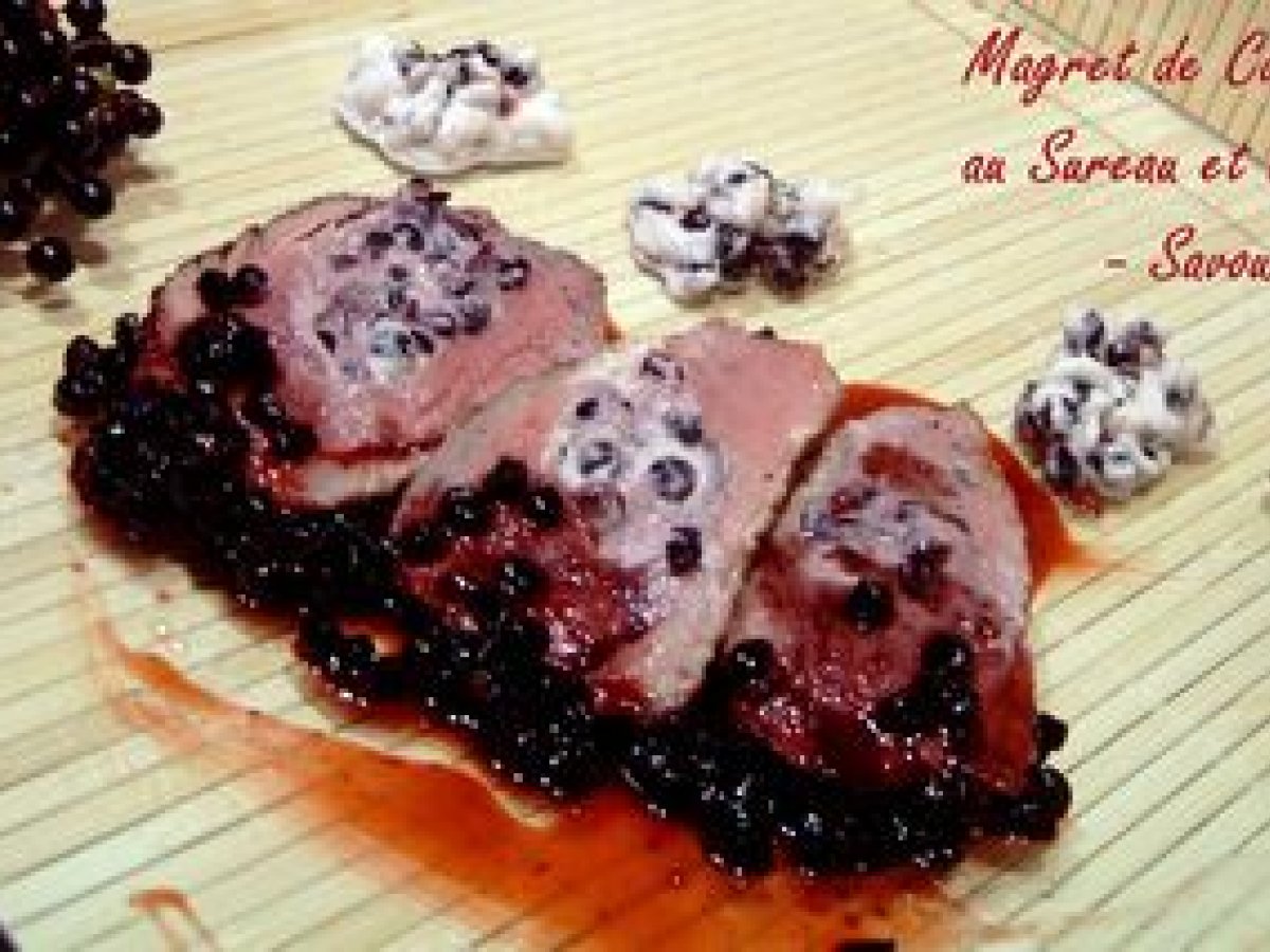 Recette de magret de canard farci aux baies de sureau