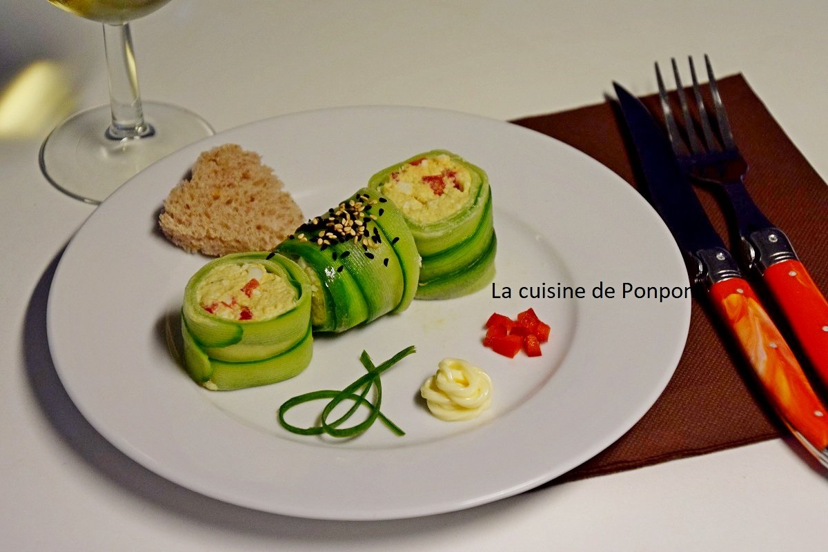 Maki de concombre au merlu - Recette Ptitchef