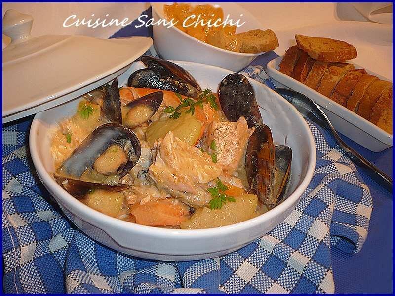 Recette de marmite de la mer et sa sauce rouille