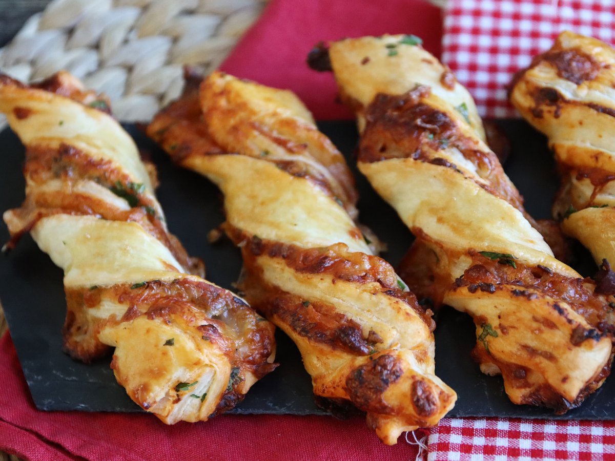 Recette maxi torsades feuilletées tomate jambon mozzarella