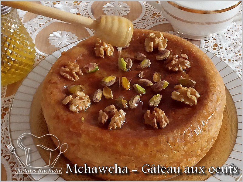 Recette de mchawcha - gâteau aux œufs - tahboult