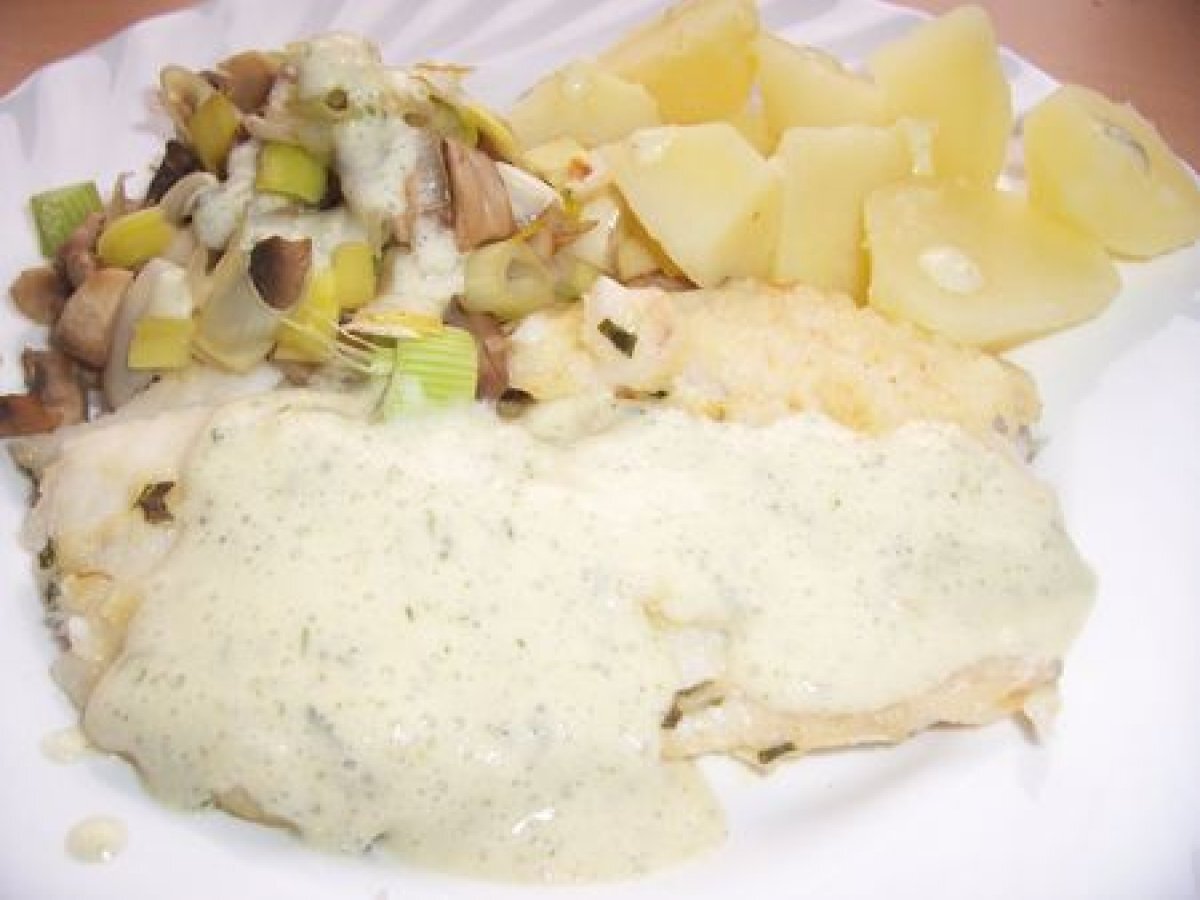 Recette de merlan aux pommes de terre et poireaux
