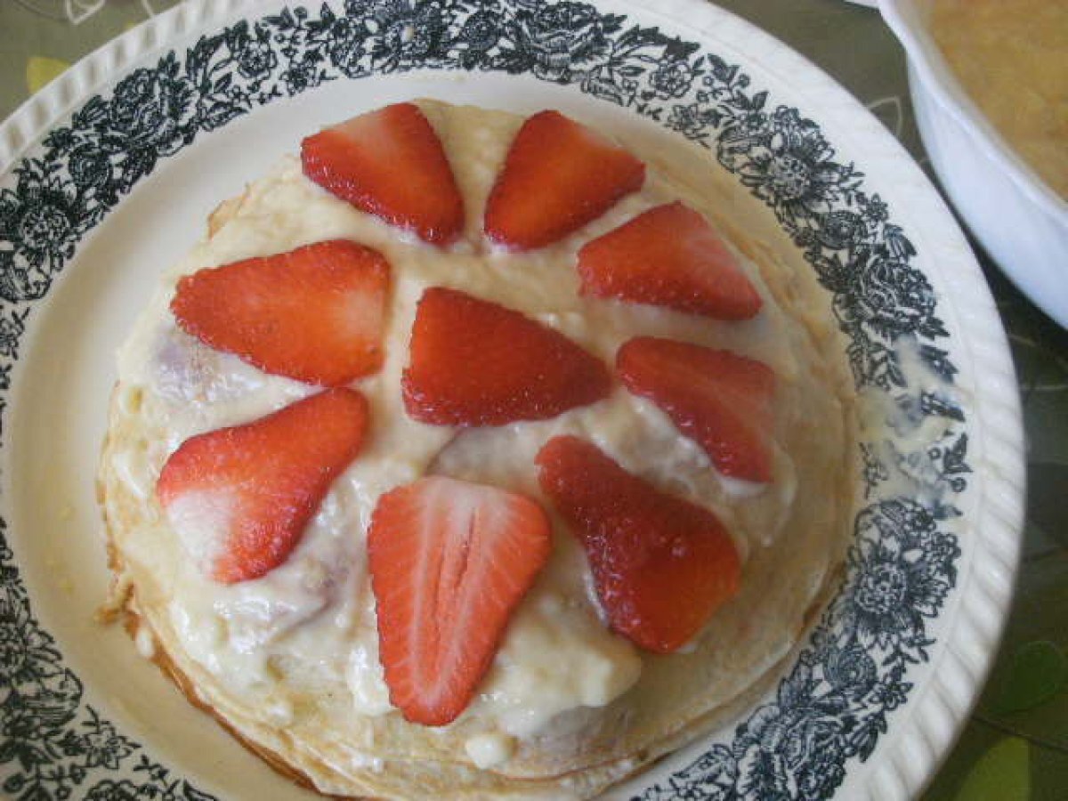 Recette de mille crêpes aux fraises délicieuses