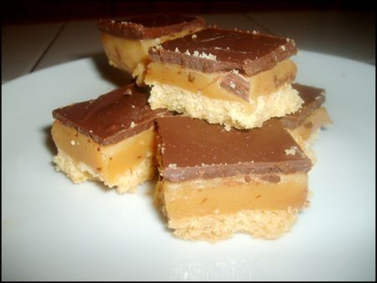 Recette de shortbread millionnaire au caramel et chocolat
