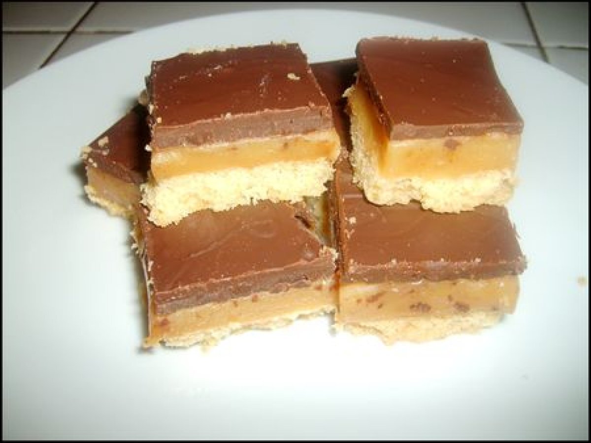 Recette de shortbread millionnaire au caramel et chocolat