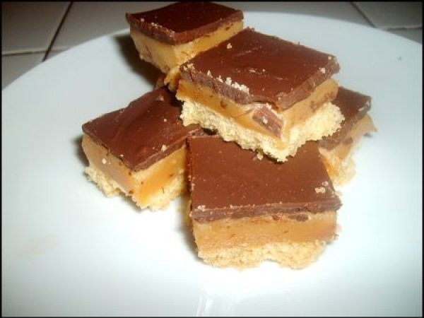 Recette de shortbread millionnaire au caramel et chocolat