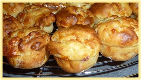 Recette mini bouchons au jambon et fromage