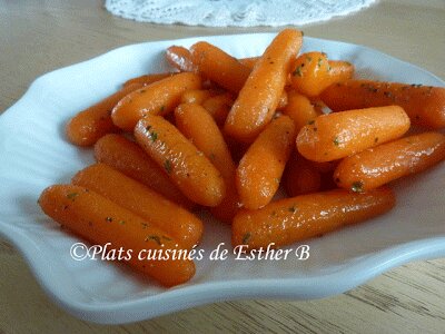Recette de mini carottes glacées sucrées et croquantes