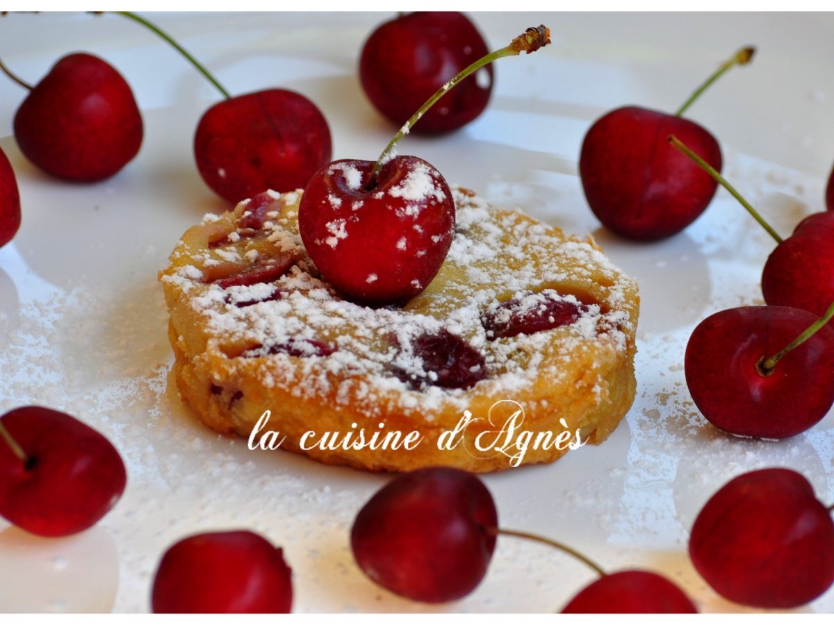 Recette de mini clafoutis cerises et pistache