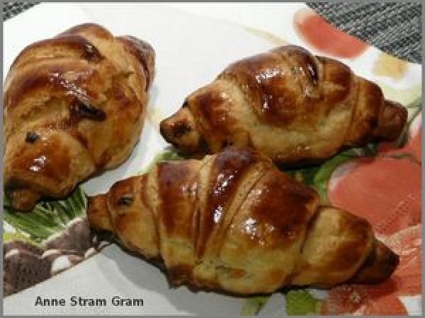Recette mini croissants fromage frais et ciboulette