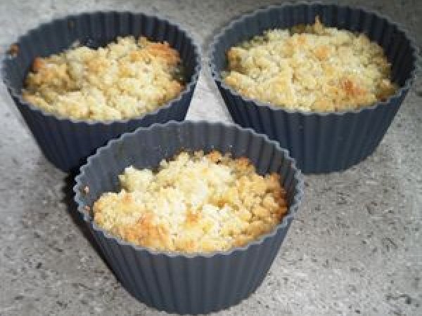 Recette de mini crumble poire et vanille