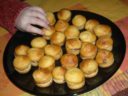 Recette mini gâteaux fromage blanc et nutella