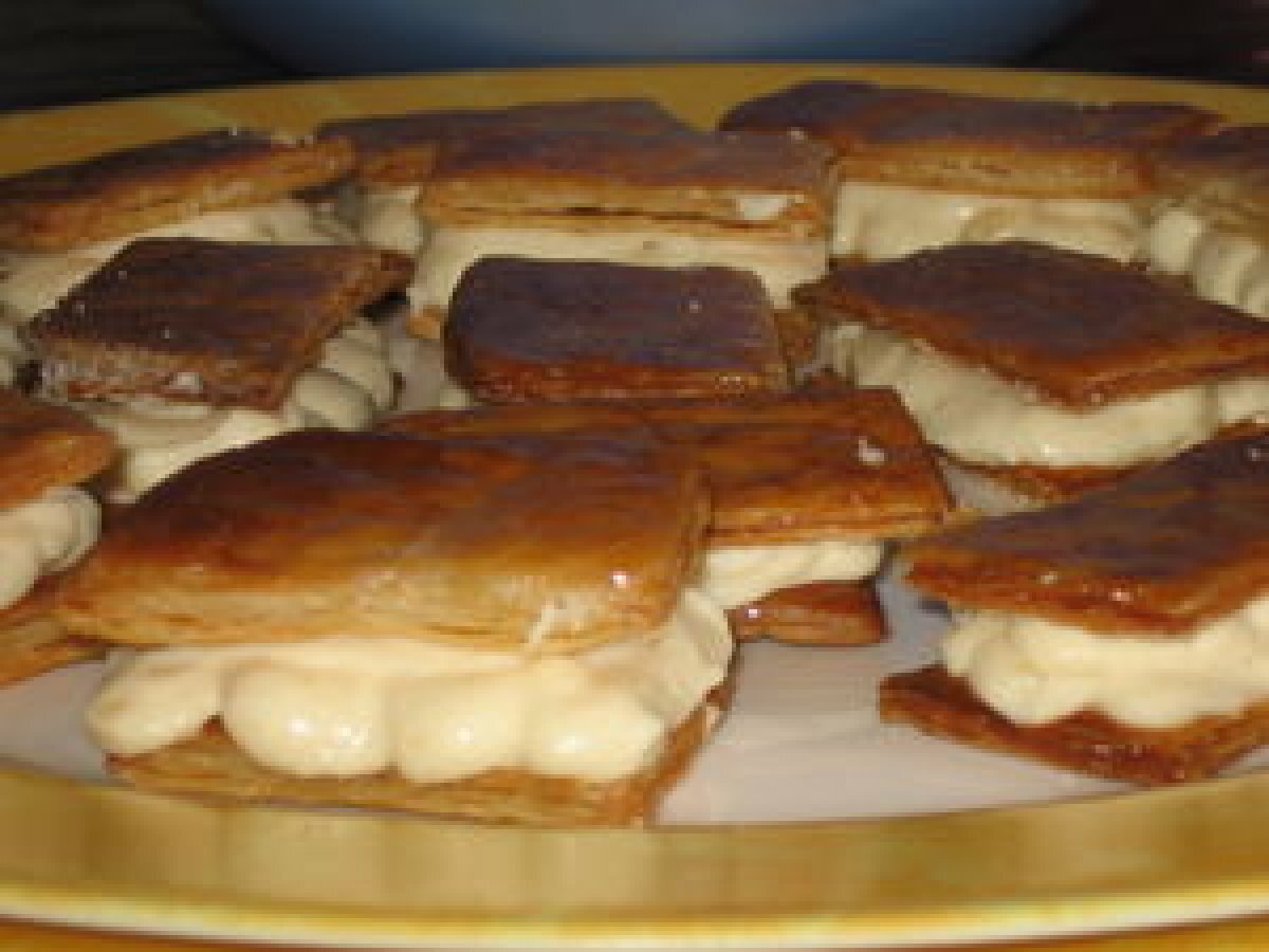 Recette de mini mille-feuille vanille et chocolat