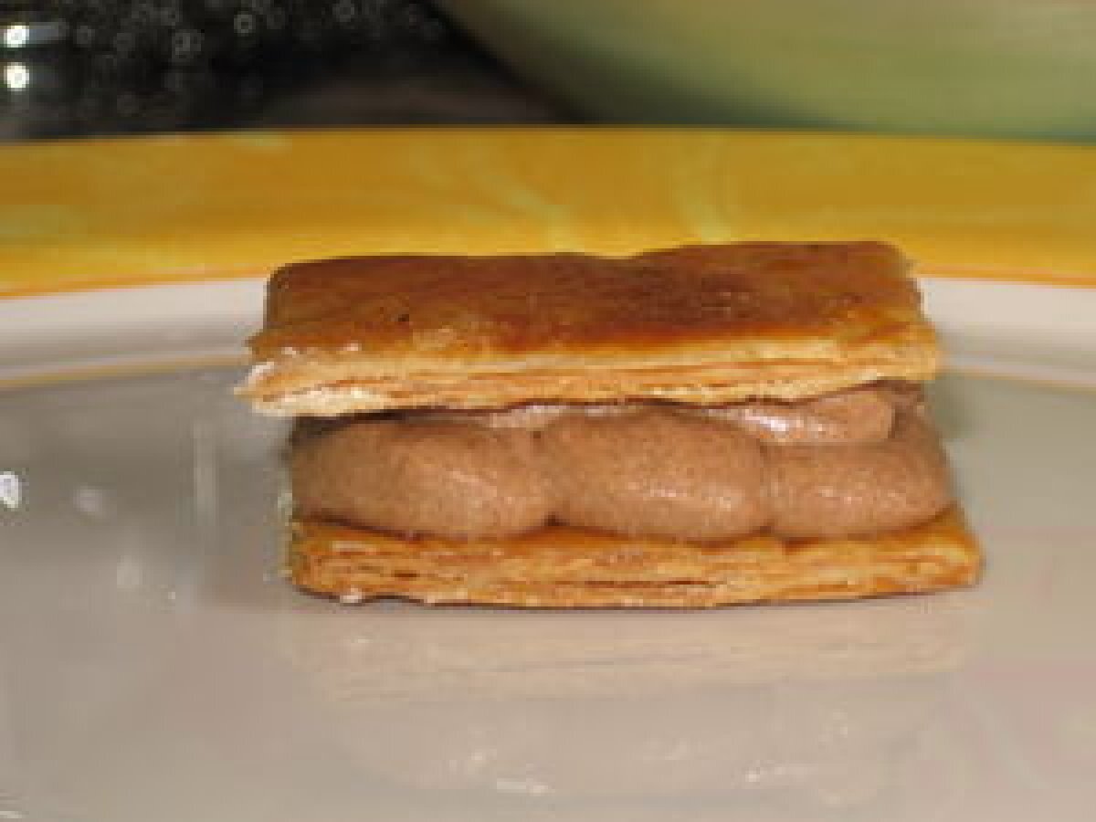 Recette de mini mille-feuille vanille et chocolat