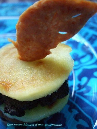 Recette de mini millefeuille pomme-boudin
