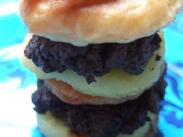 Recette de mini millefeuille pomme-boudin