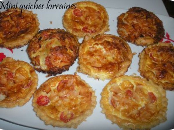 Recette de mini quiches lorraines savoureuses