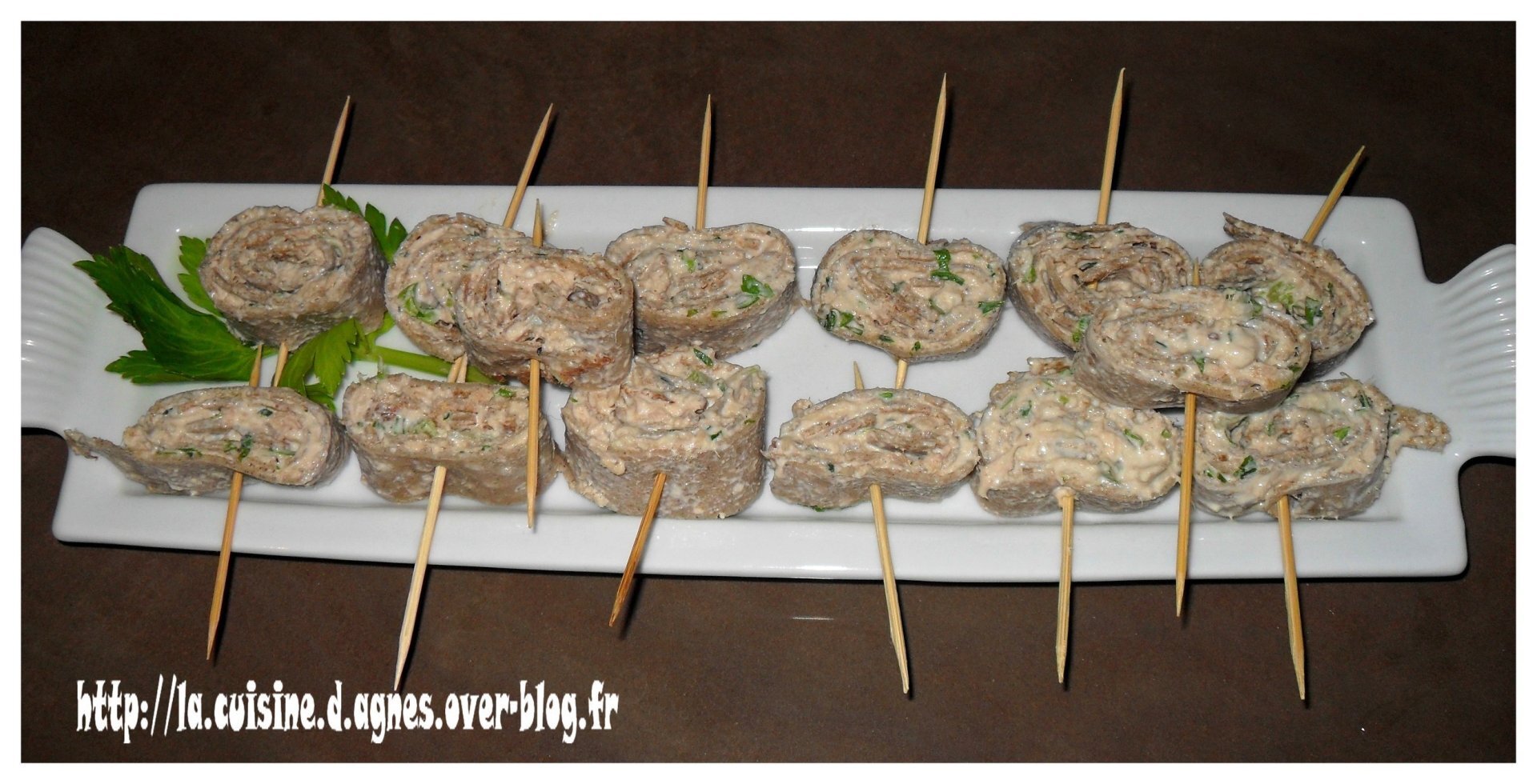 Recette de mini roulés de galette au thon savoureux