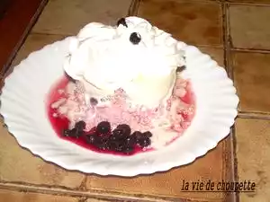 Recette de mini vacherins glacés au chocolat et fruits