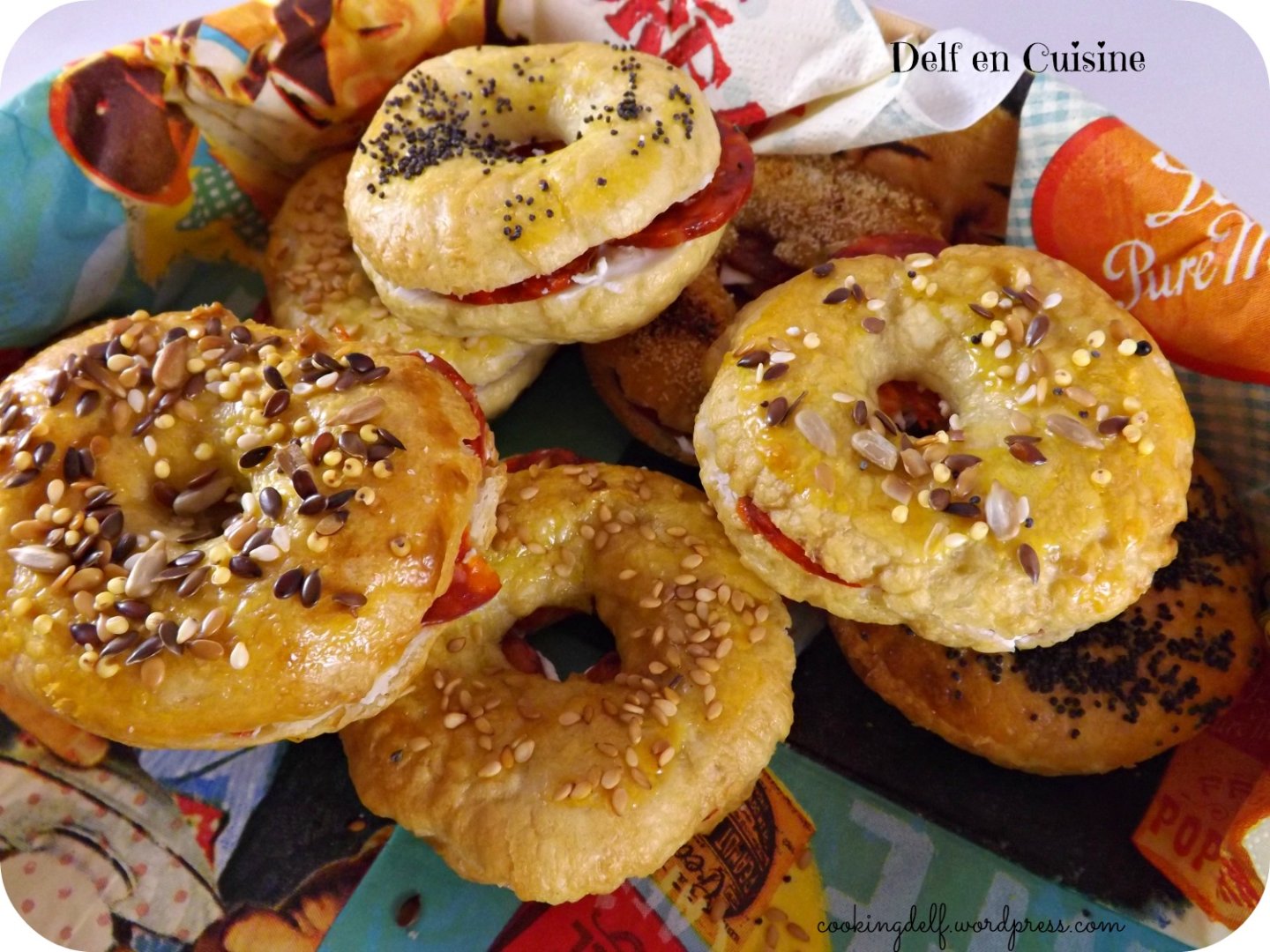 Minis bagels maxi gourmandise - Recette Ptitchef