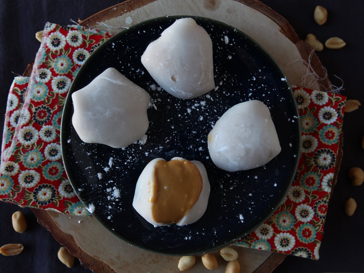 Recette de mochis au beurre de cacahuètes