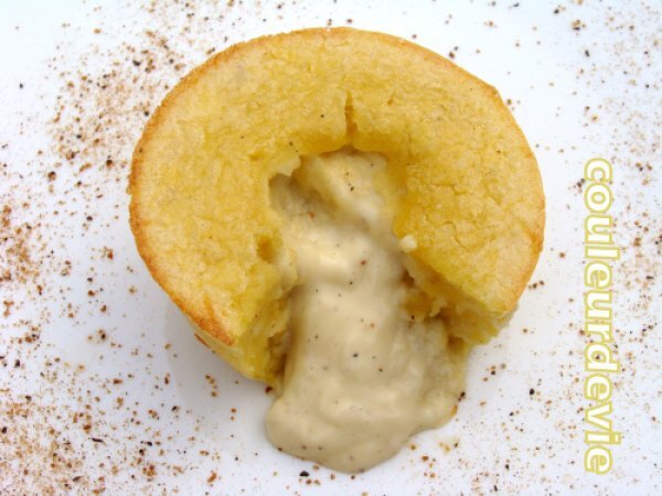 Moelleux au cèleri-rave coeur coulant sauce bâtarde - Recette Ptitchef