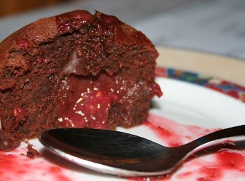 Recette de moelleux au chocolat, cœur de fruits rouges