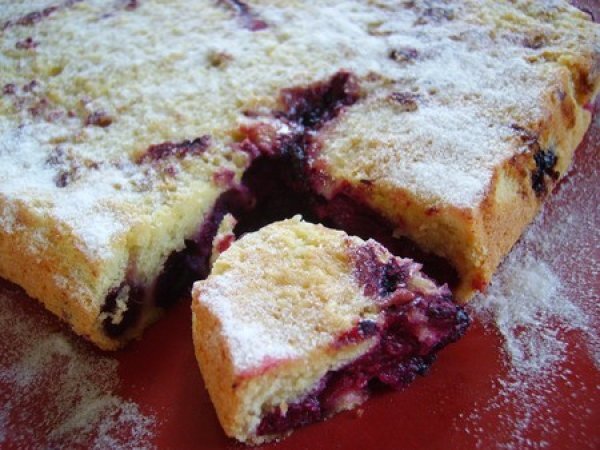 Recette de moelleux aux fruits rouges et amandes