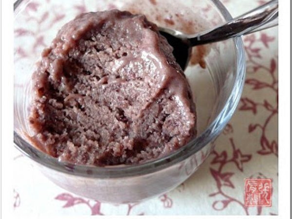 Recette de monomanie en rouge (pâte de haricot & glace)