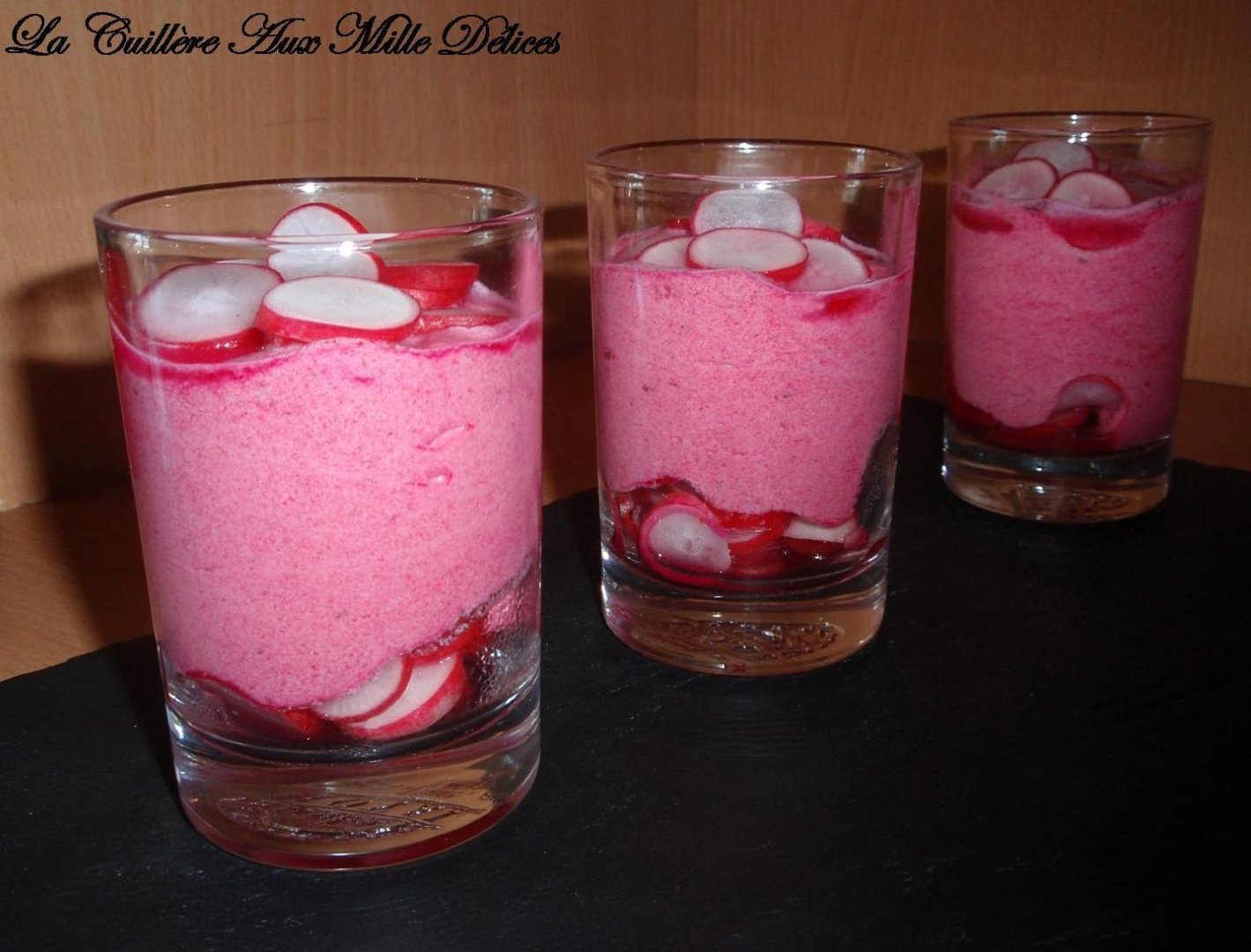 Mousse de betterave rouge & radis rose - Recette Ptitchef