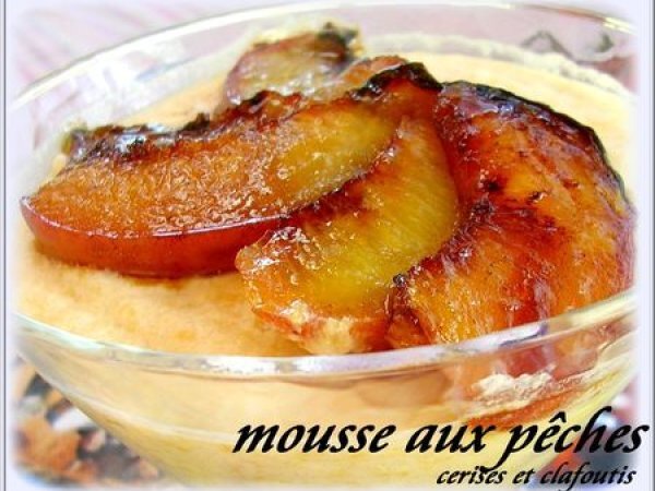Recette de mousse légère aux pêches sucrées