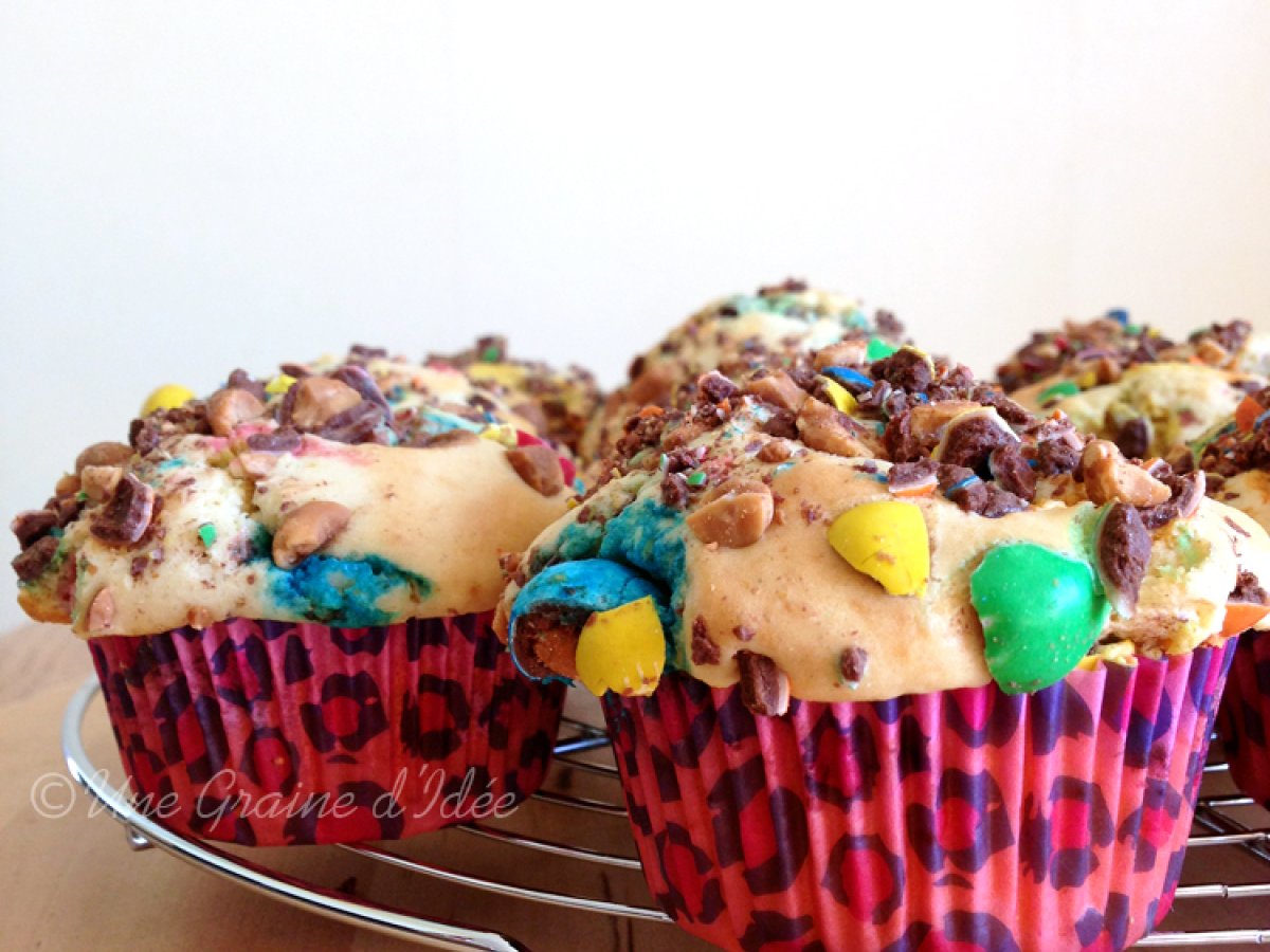 Recette de muffins moelleux aux m&m's délicieux